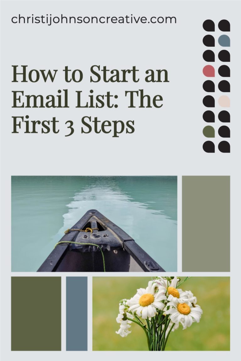 3 Starting Steps for Email Marketing | Christi Johnson Creative